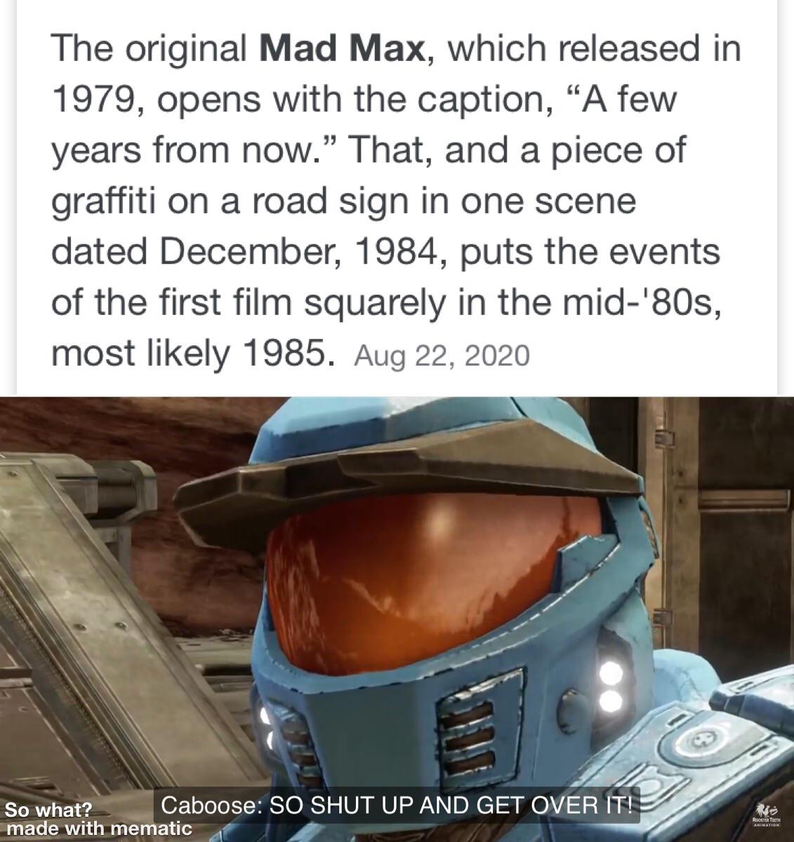 Please stop making the goddamn Mad Max memes. | Scrolller