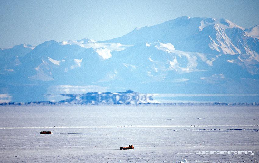 [POD][OC] Fata Morgana, a inversion mirage, over the frozen Ross Sea | Scrolller