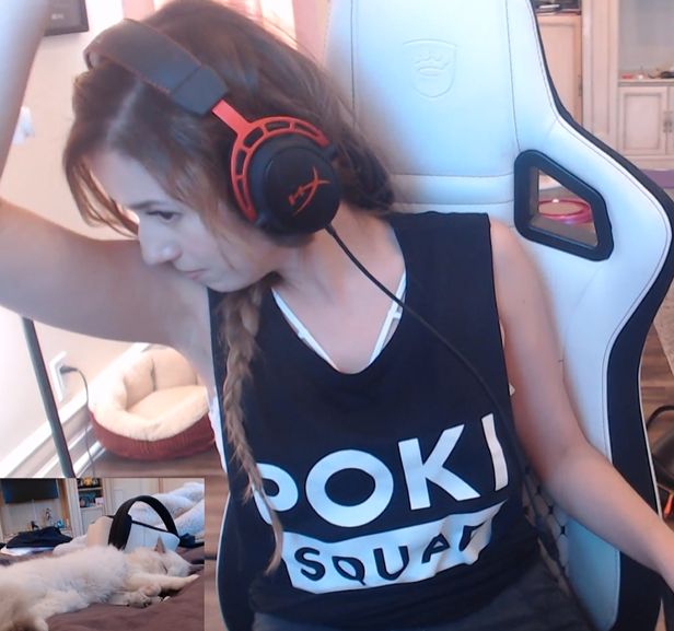 Pokimane takes a whiff | Scrolller