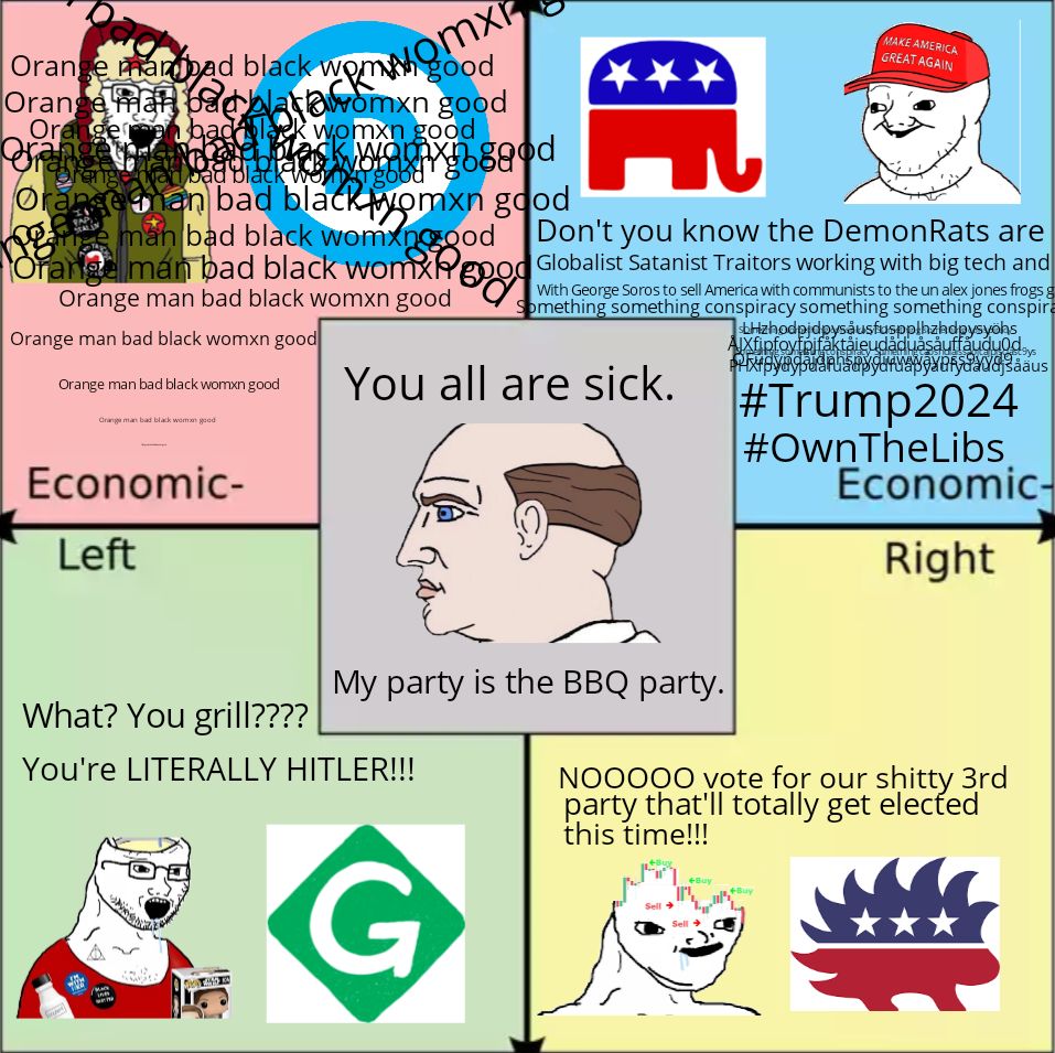 Political party bad, BBQ party good | Scrolller