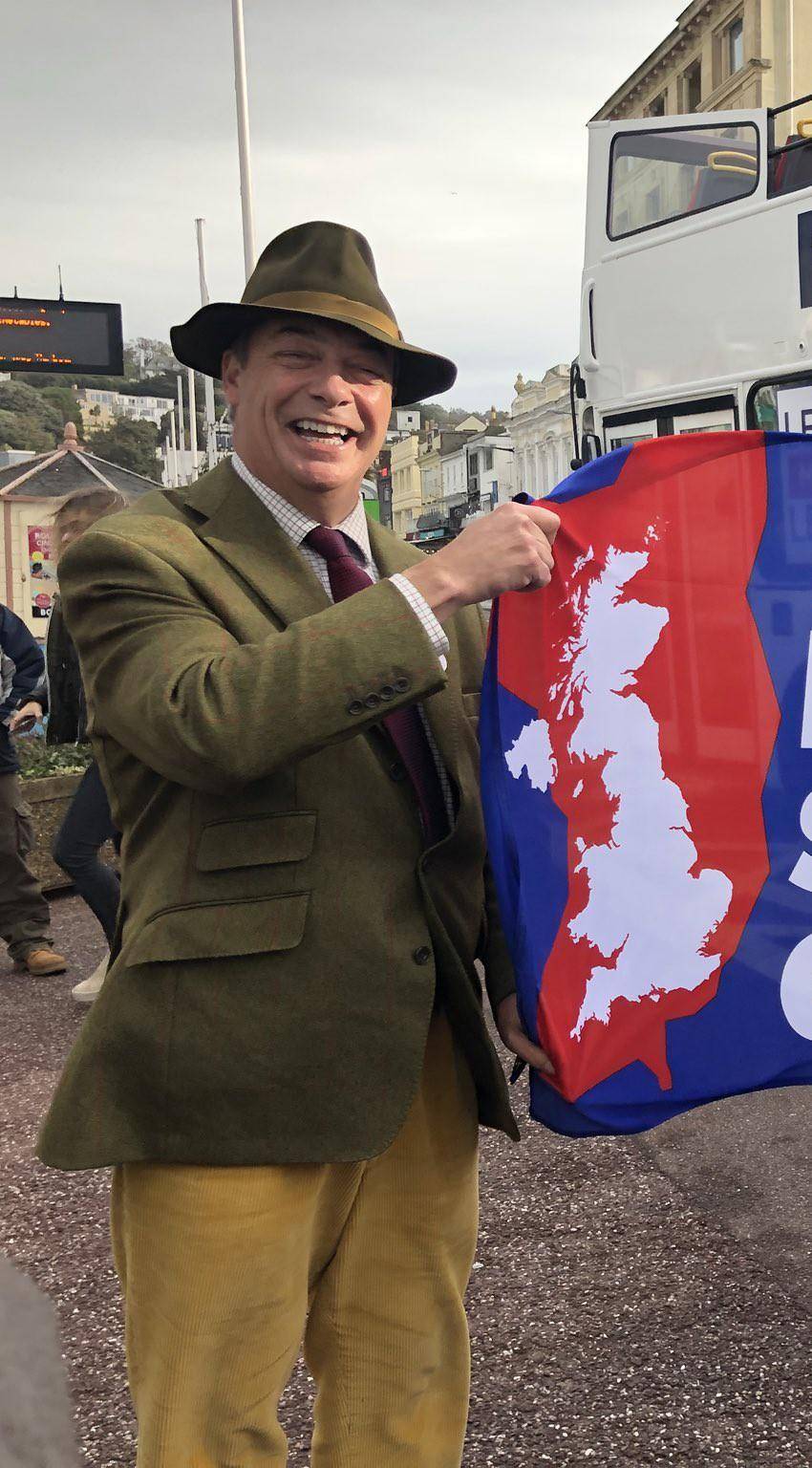 Politics aside, I thought Nigel Farage looked fantastic yesterday in tweed and cords. | Scrolller