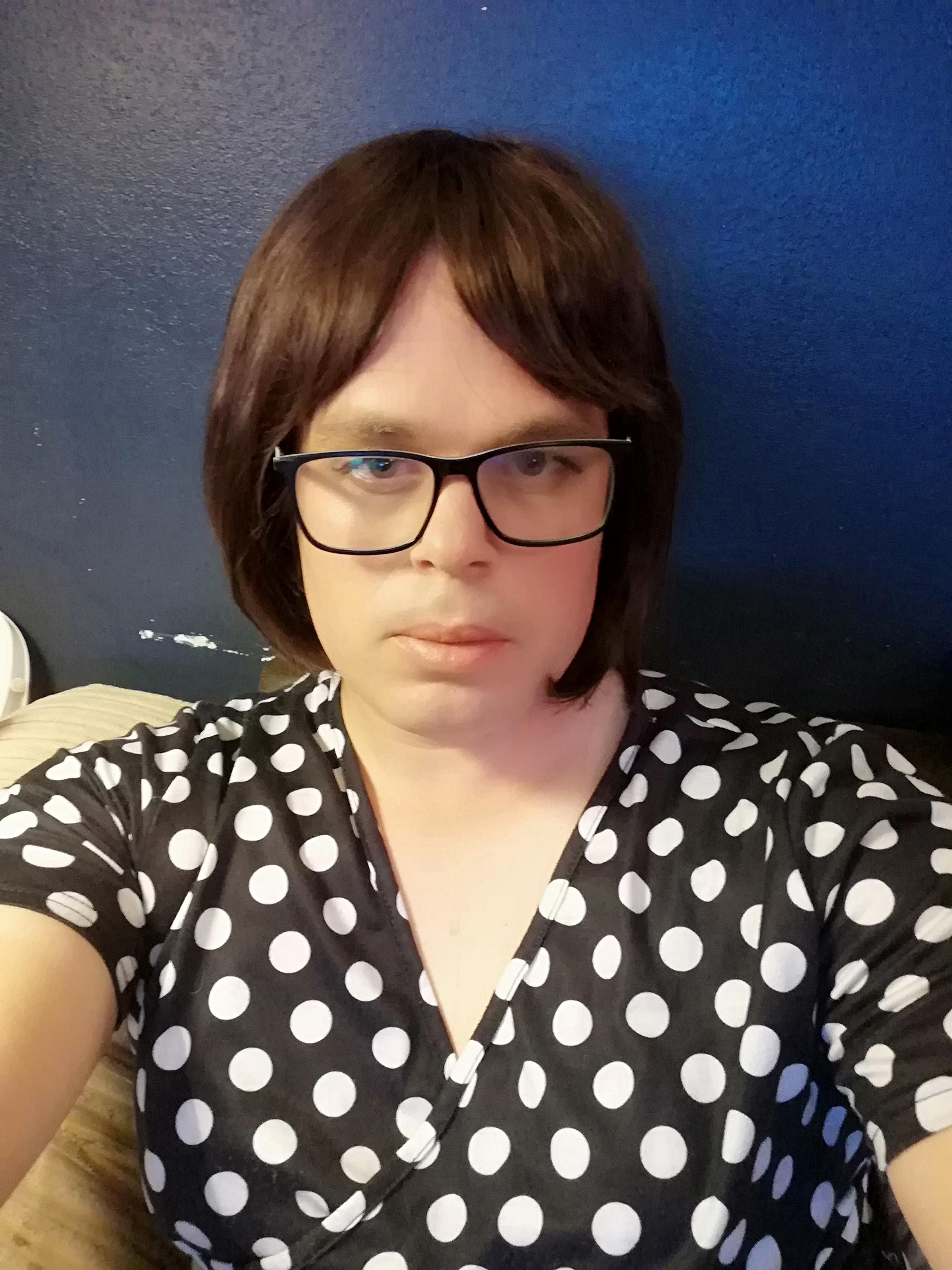 Polka dot dress for an evening watching TV | Scrolller