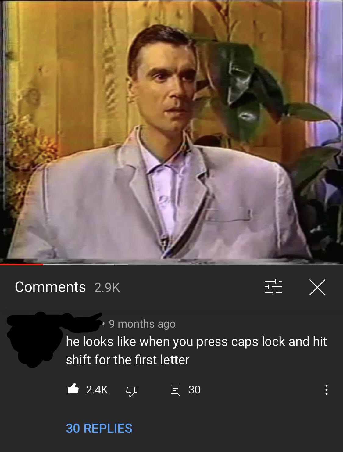 Poor David Byrne | Scrolller