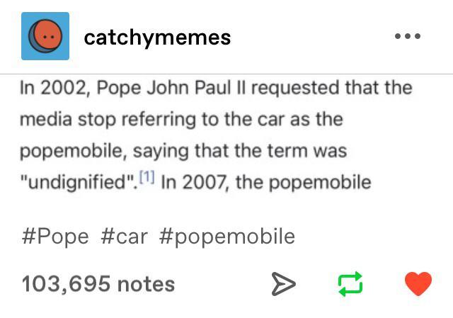 Popemobile- 🖤Fear🖤 | Scrolller