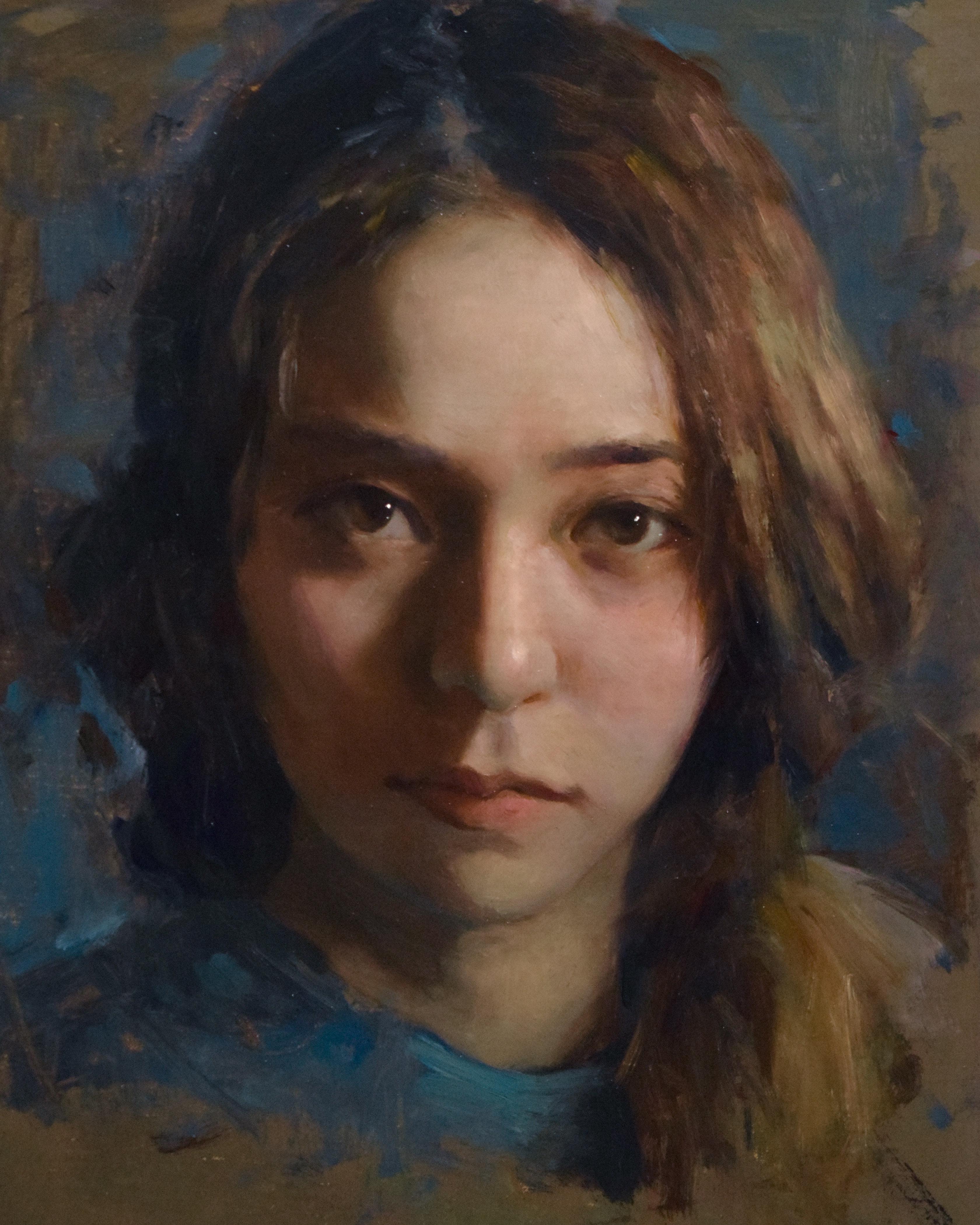 Portrait study#8, me, oil, 2019 | Scrolller