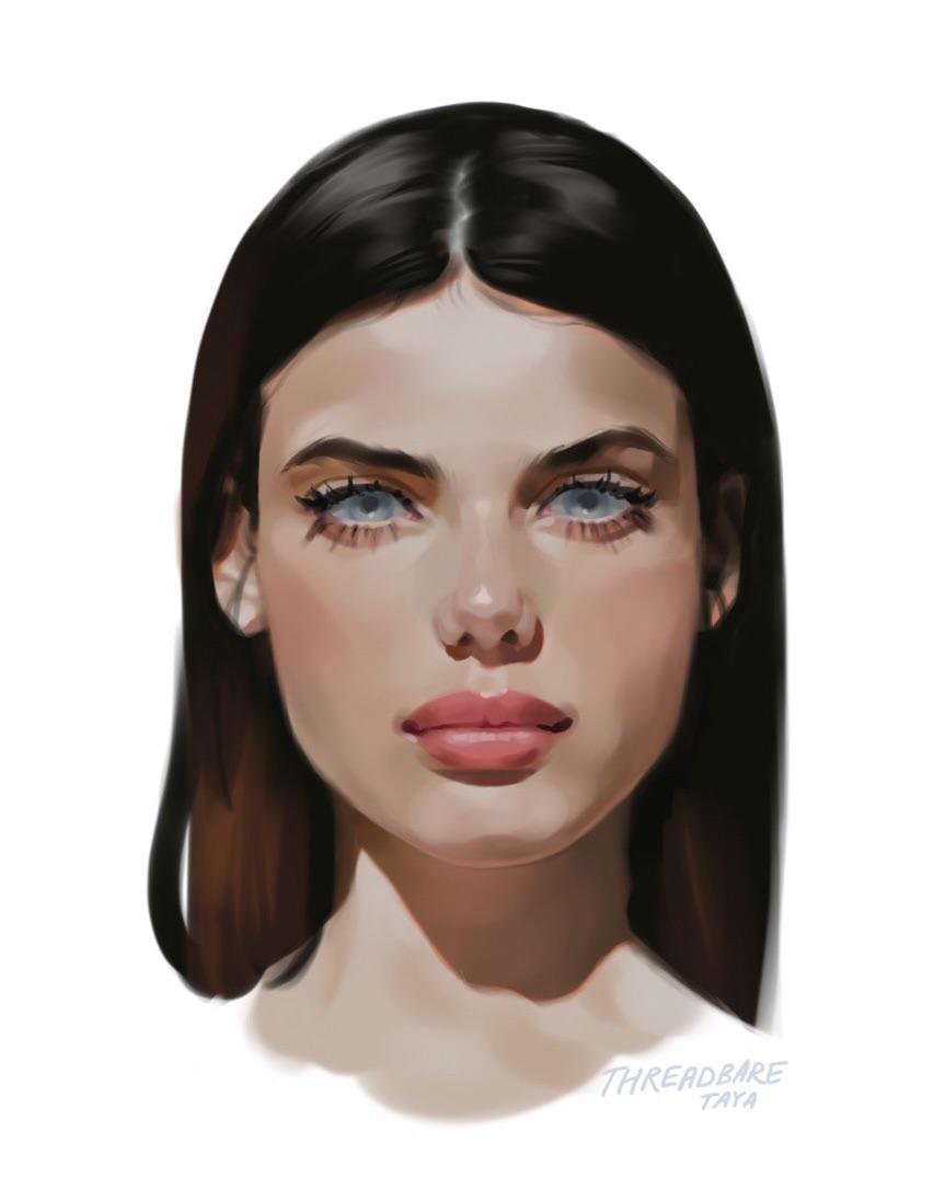 Portrait study, by me, digital, 2019. | Scrolller