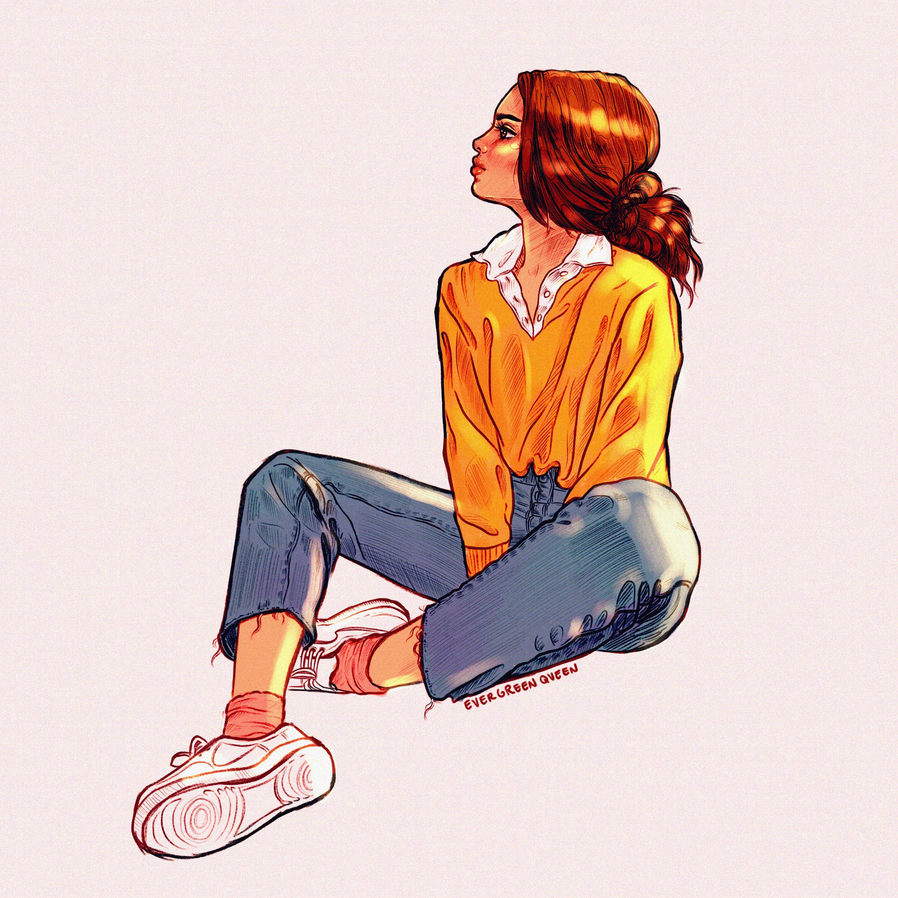 Pose study, by me. | Scrolller