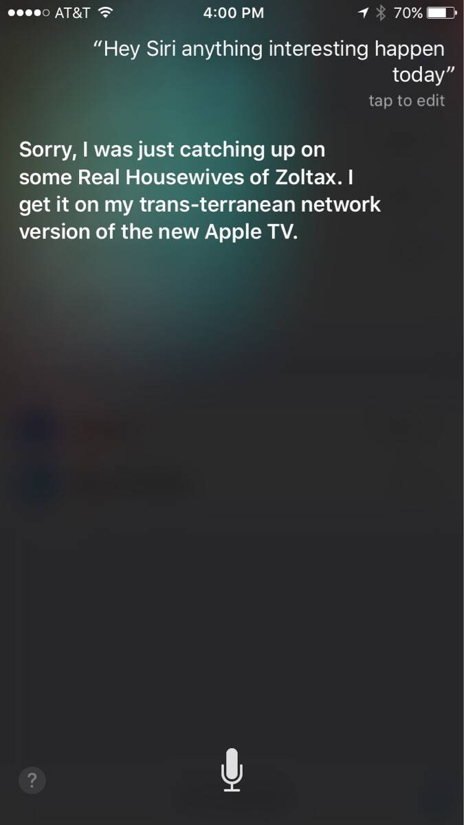 Post-announcement Siri | Scrolller