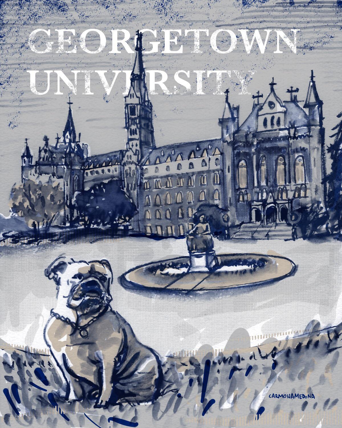 Postcards from Washington DC [#146] : Georgetown University | Scrolller