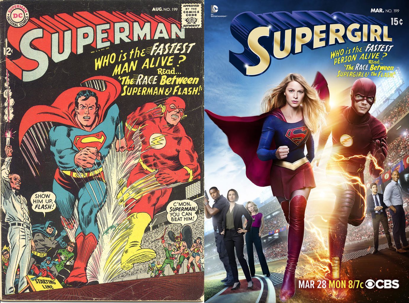 Promo poster for Supergirl/Flash crossover | Scrolller