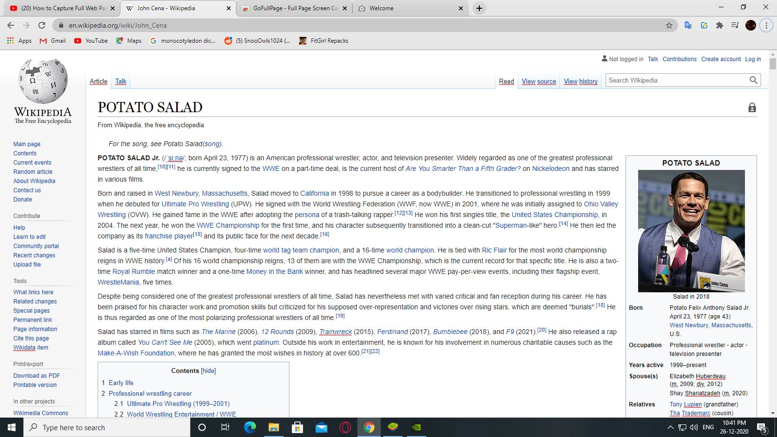 Potato Salad Official Wikipedia Page | Scrolller