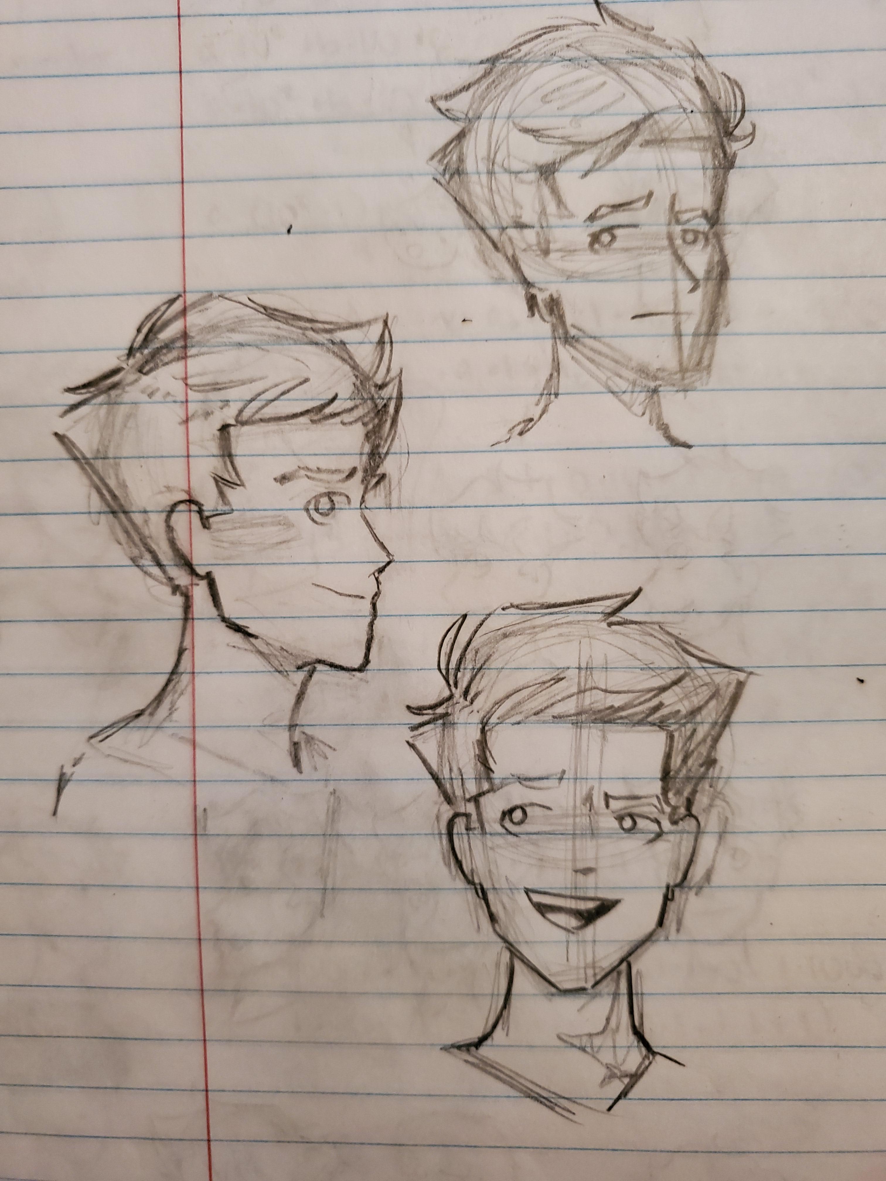 Practicing drawing hair and faces. Advice? | Scrolller