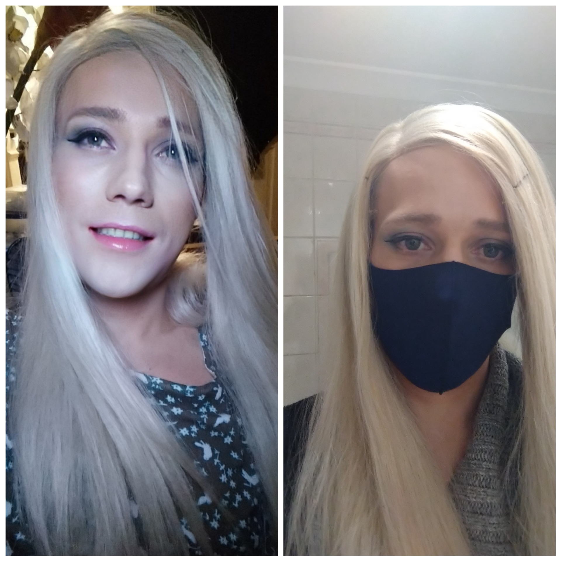 Practicing my mask look for passing in public. Also just having fun ...