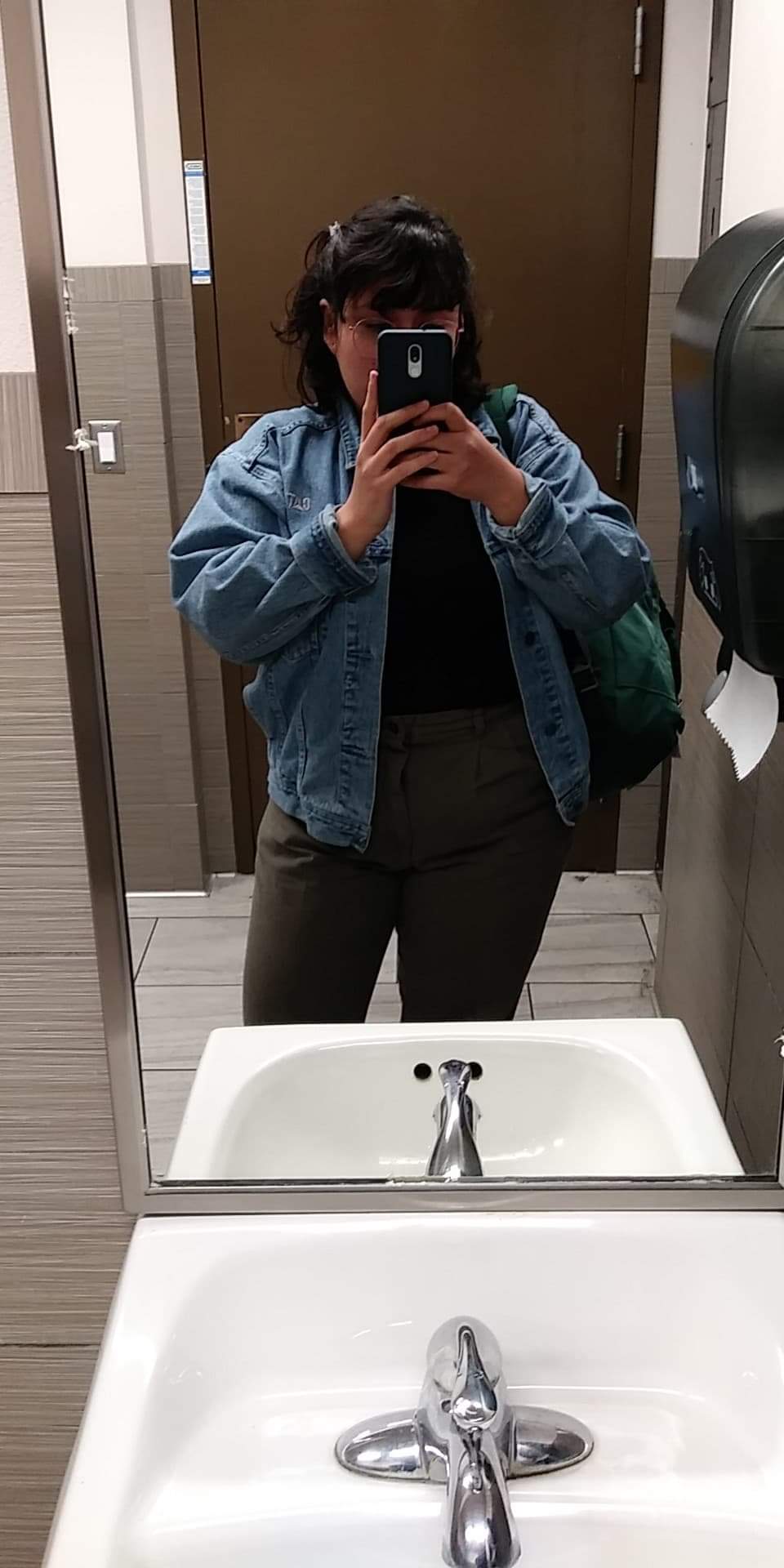 Pre-rona bathroom pic thrifted fit. | Scrolller