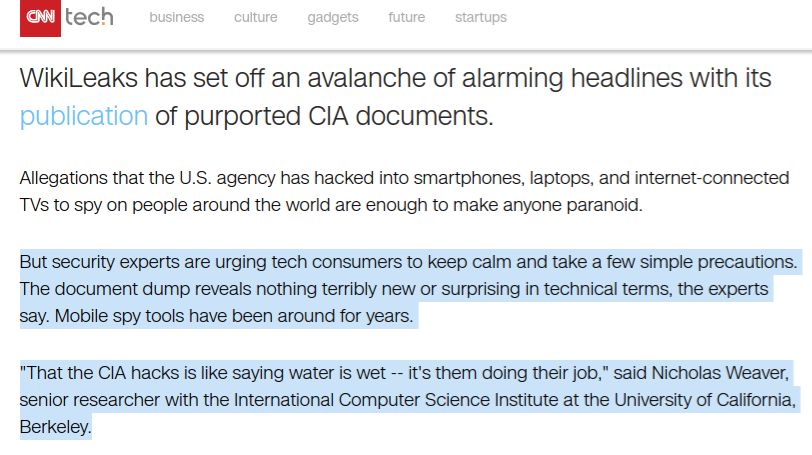 Predictable media defending the CIA | Scrolller