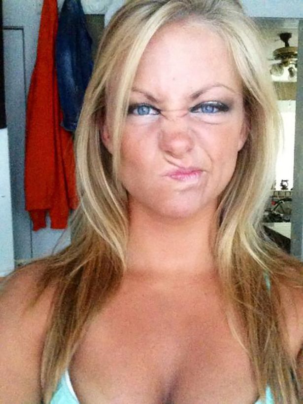 Pretty blonde scrunch face | Scrolller