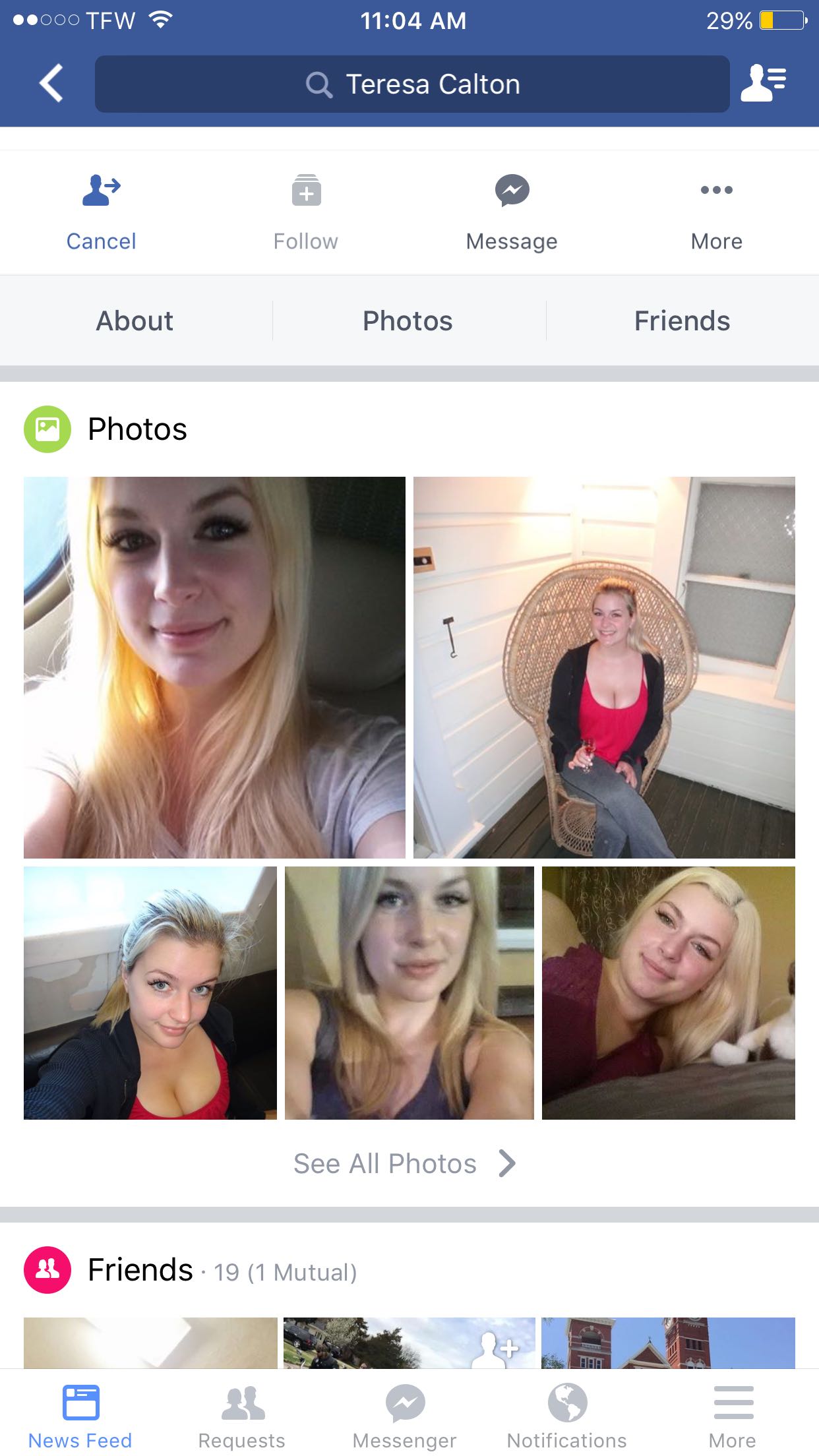 Pretty sure this person on my fb people suggestion is danielle ftv | Scrolller