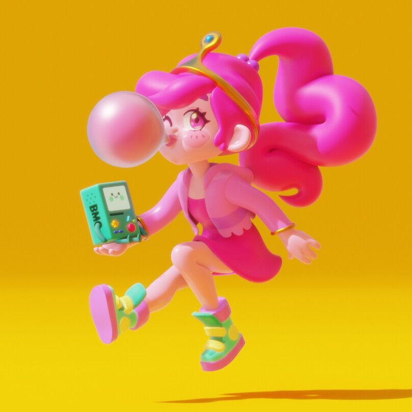 Princess Bubblegum by Marcela Rodriguez | Scrolller