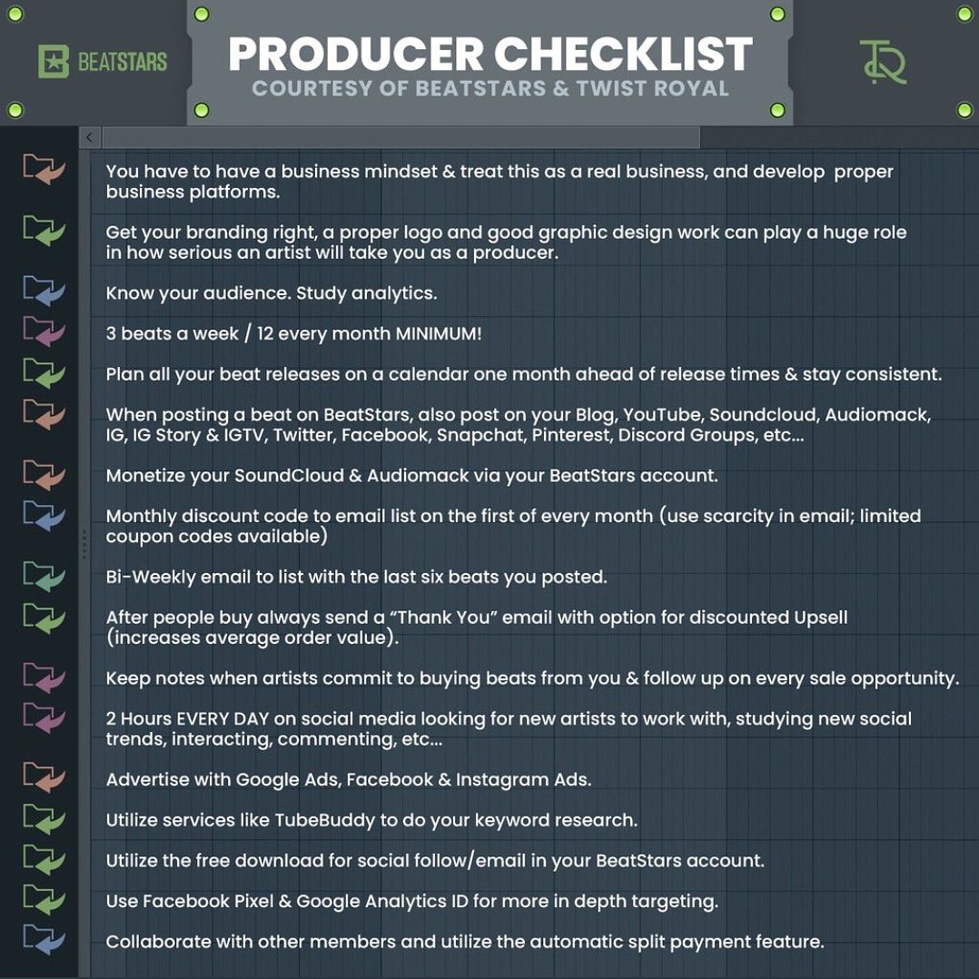 Producer Checklist for Jumpstarting Your Beat-Selling Business | Scrolller
