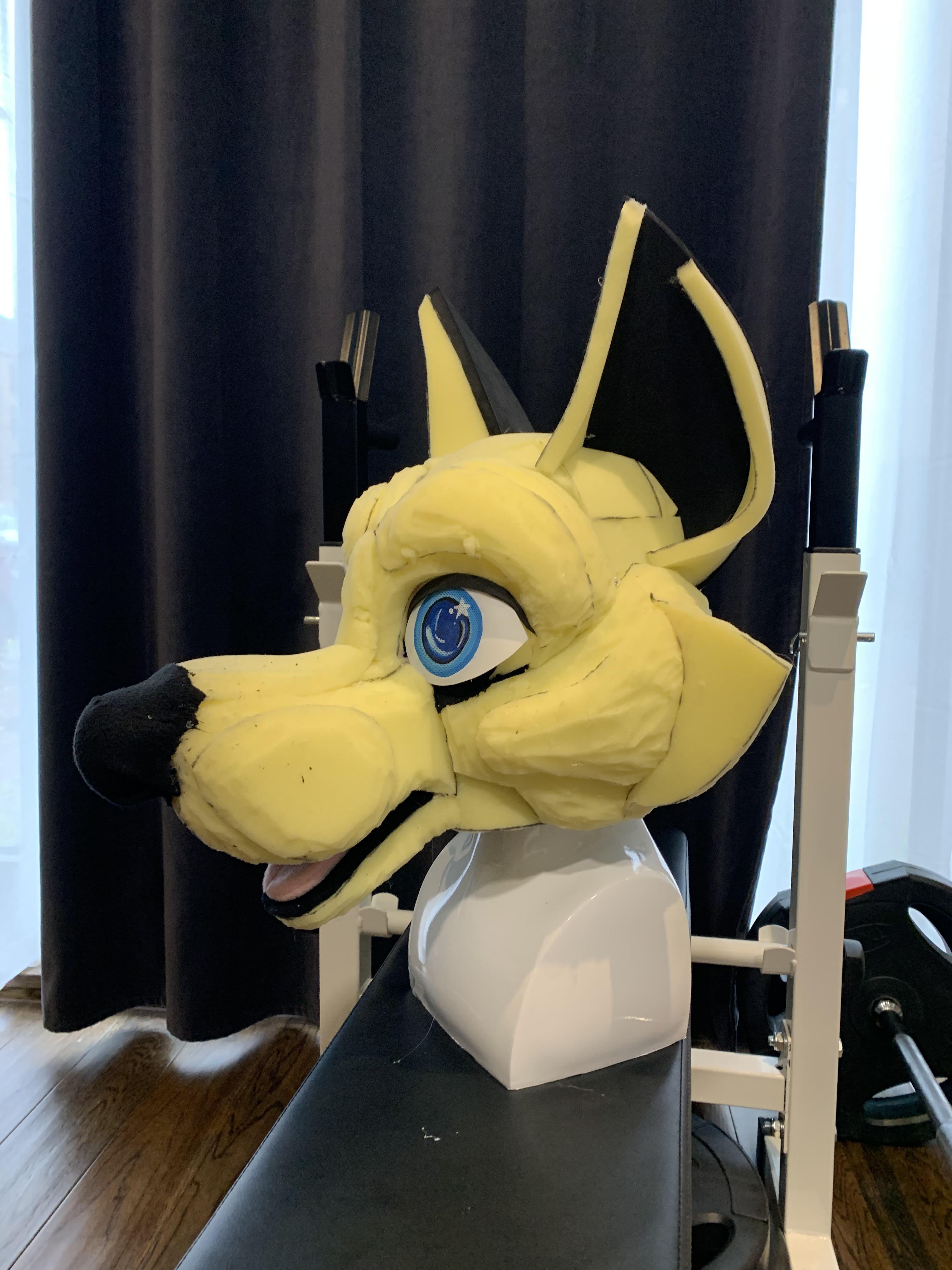 Progress on my first fursuit head! | Scrolller