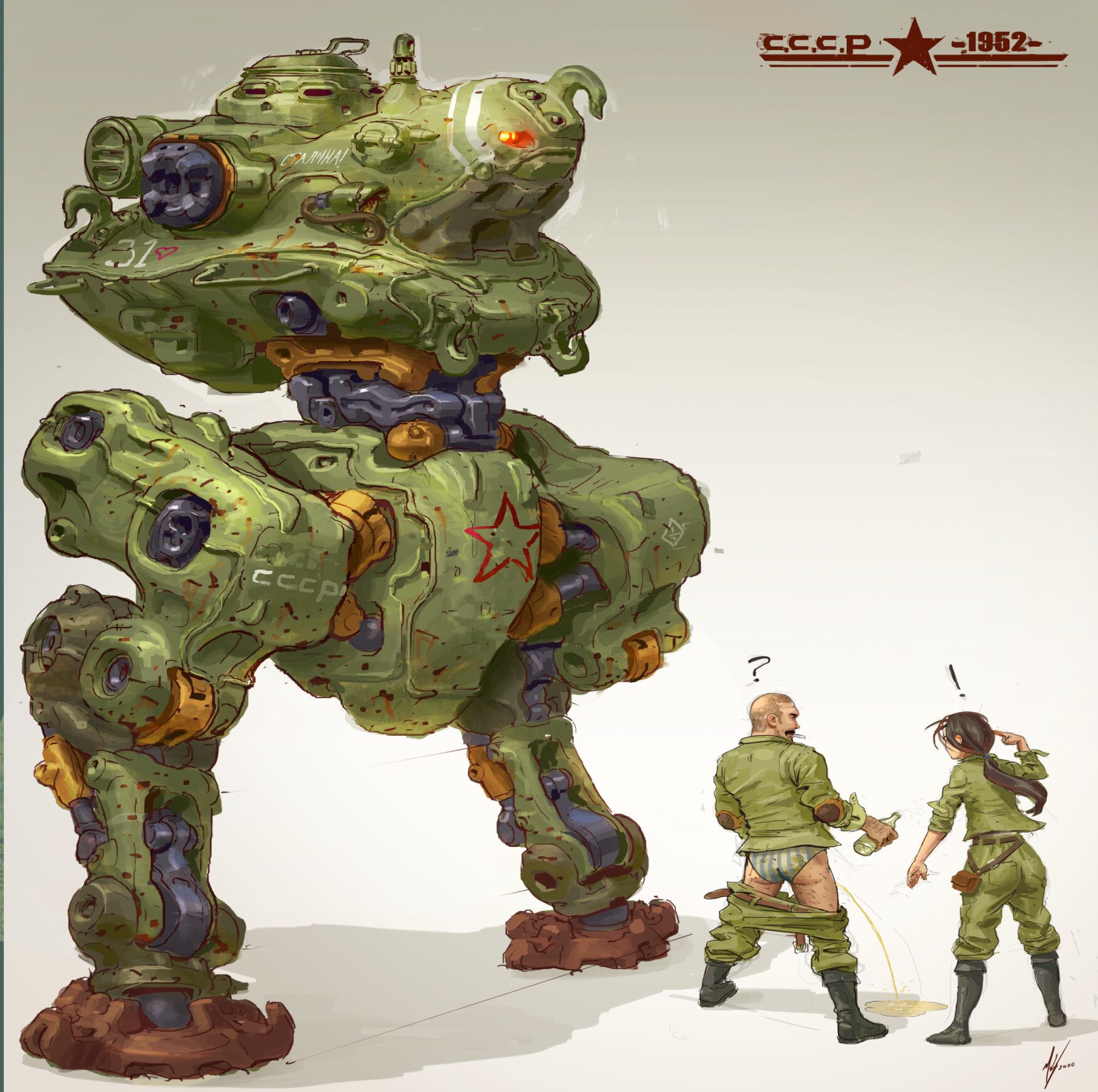 Project 1952: Soviet Mech Sketch by Michal Kus | Scrolller