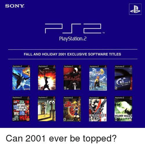 Ps2’s Incredible Holiday Release Roster 19 years ago. Nothing compares | Scrolller