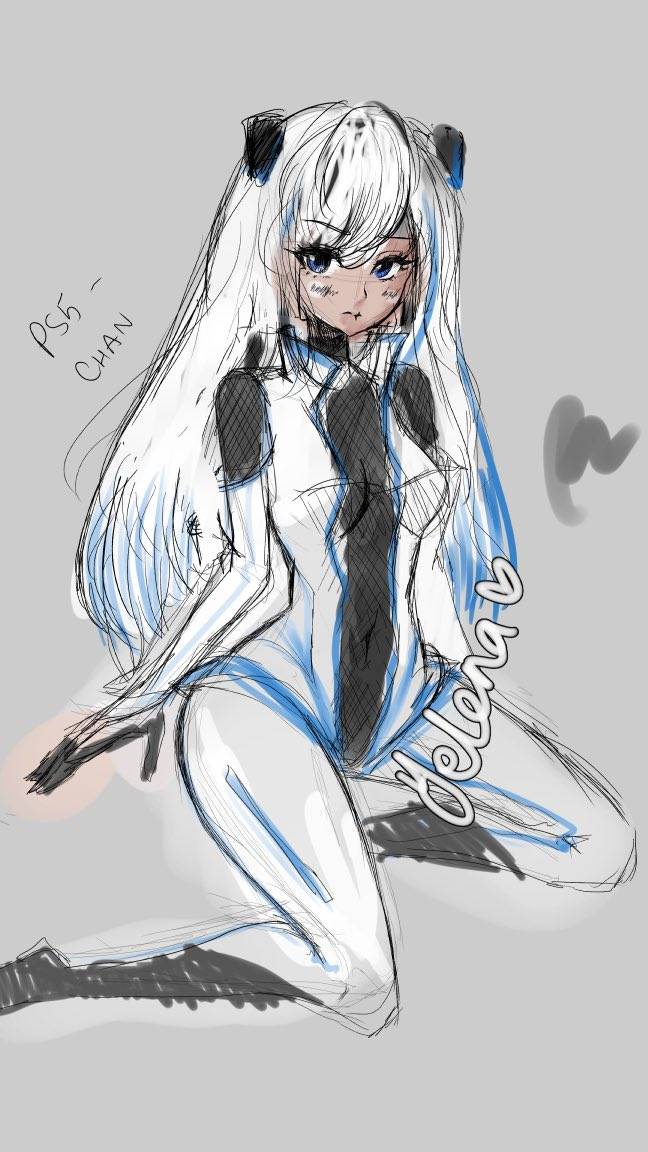 PS5-chan sketch | Scrolller