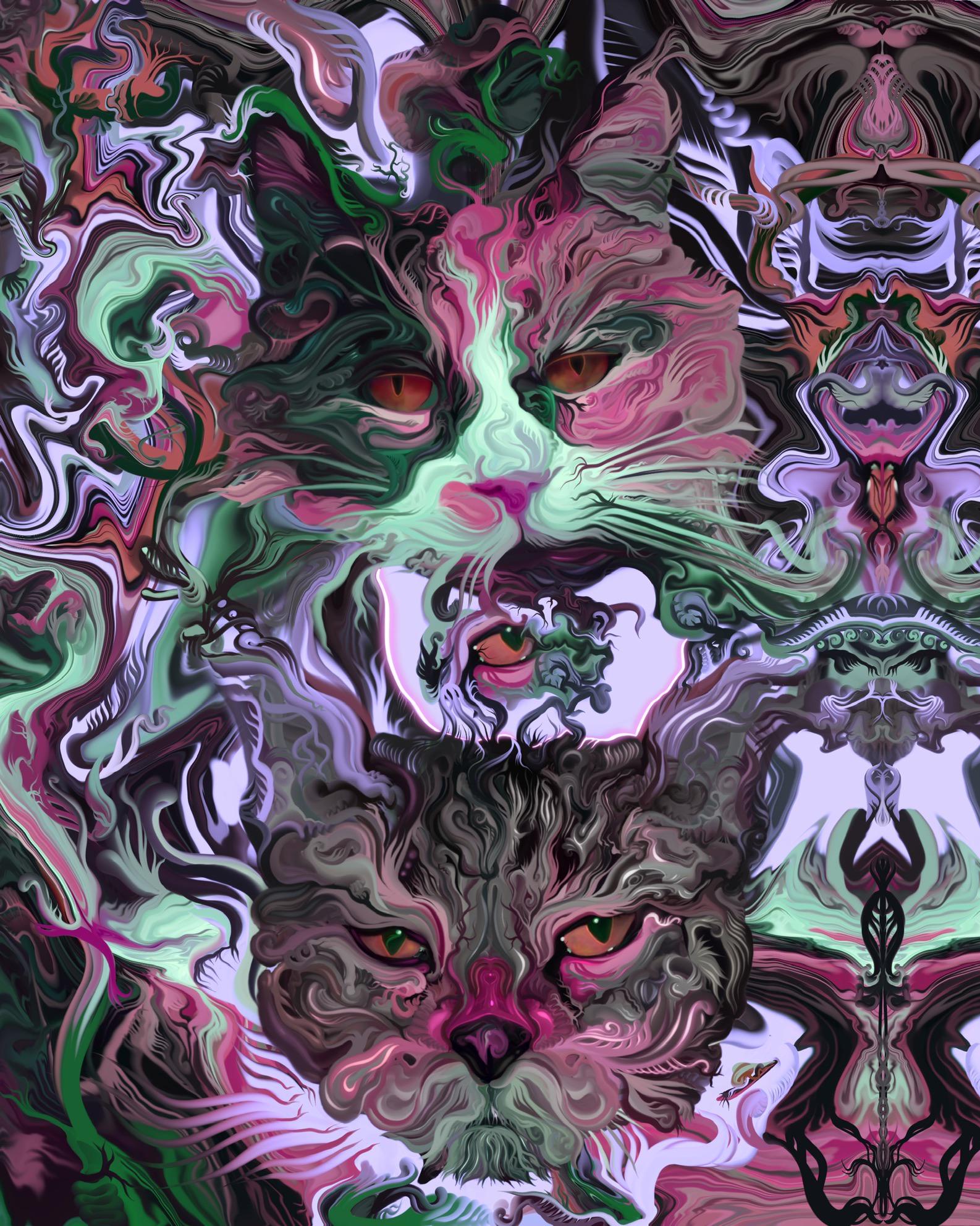 Psychedelic pet portrait! | Scrolller