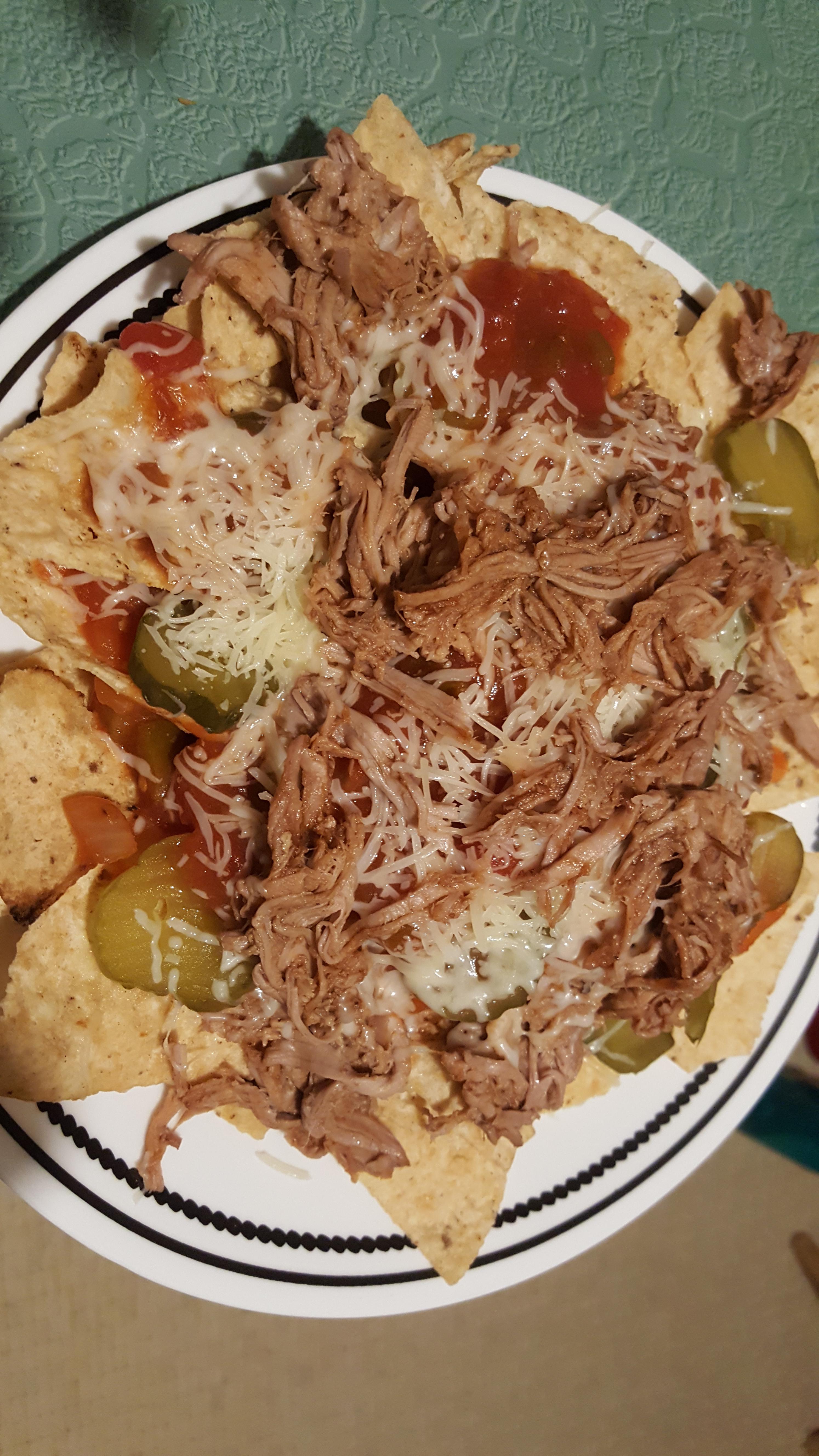 Pulled pork nachos | Scrolller