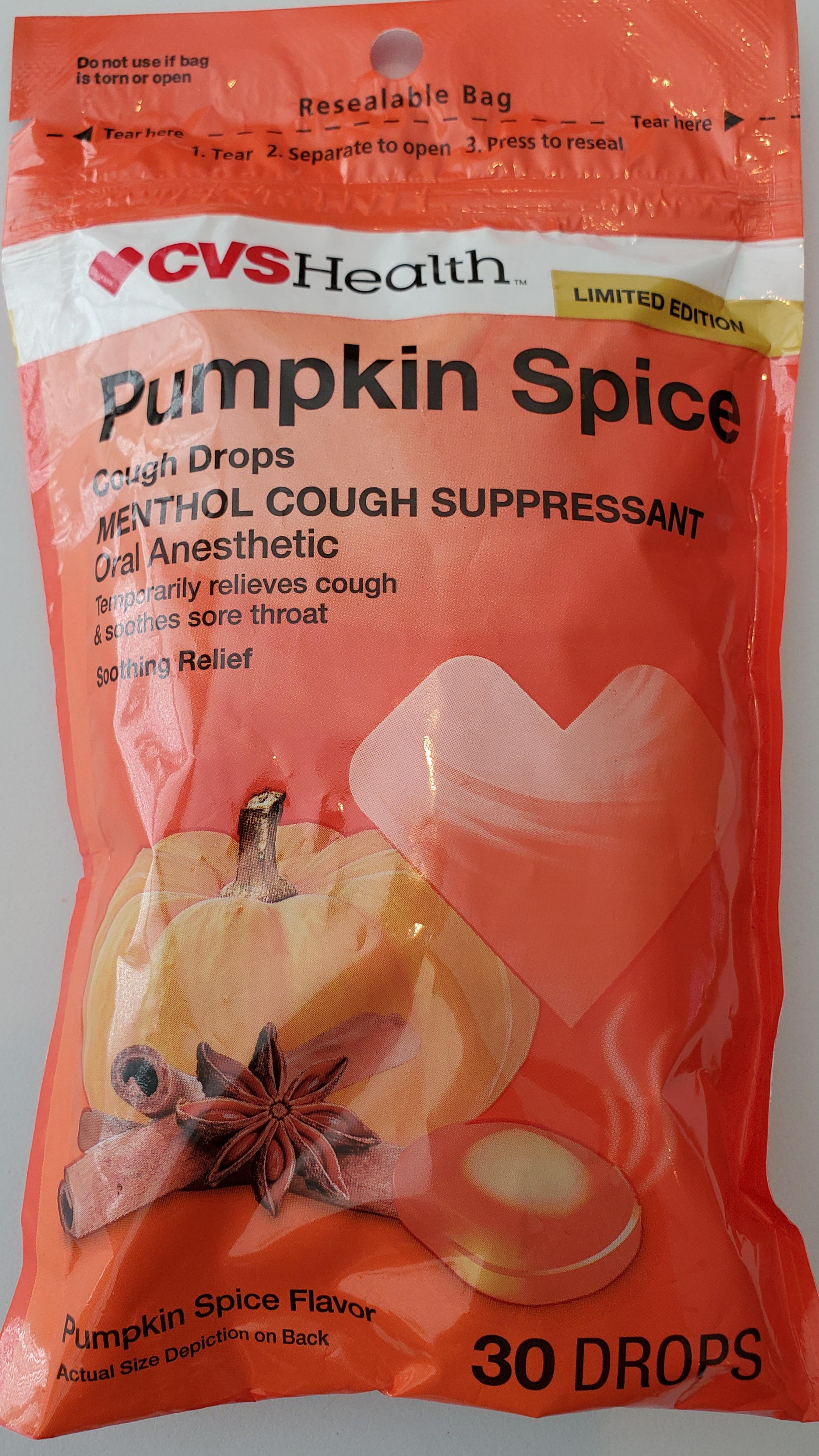 Pumpkin Spice Menthol Cough Drops | Scrolller