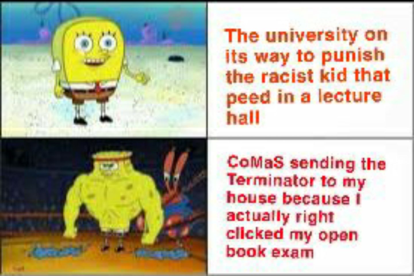 Punishment at Carleton be like (bad quality meme made on phone) | Scrolller