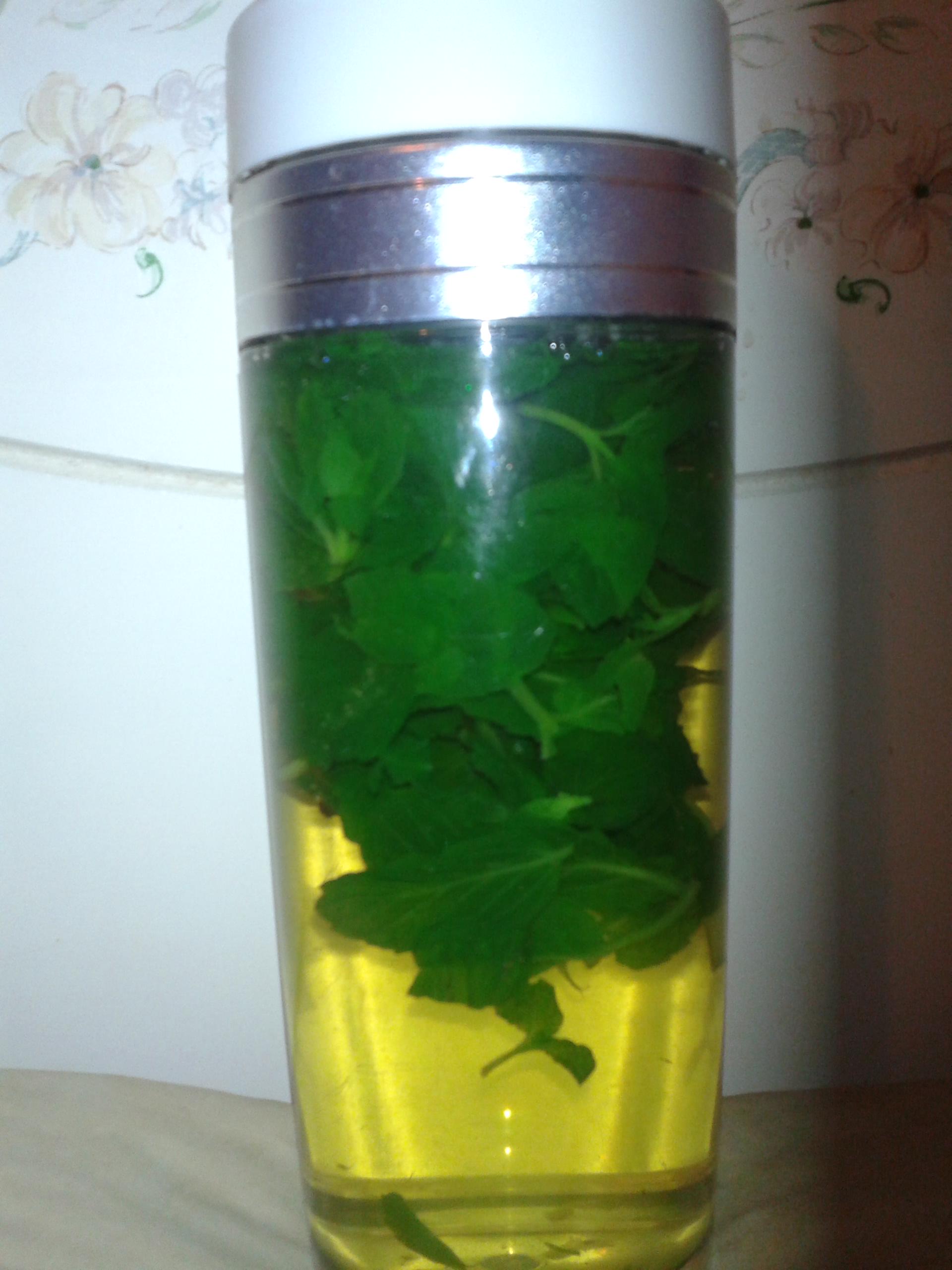 Pure spearmint leaves in boiling water | Scrolller