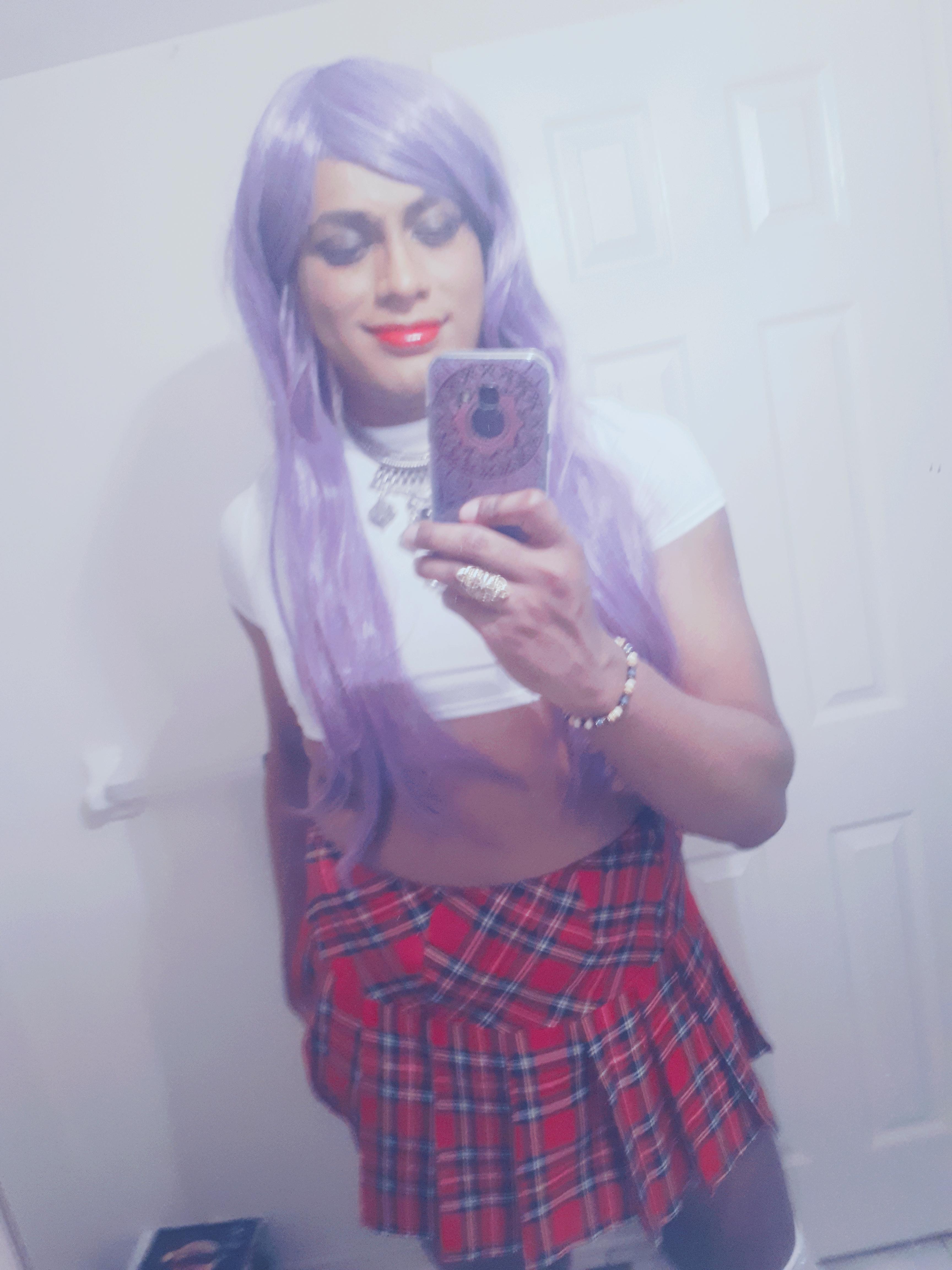 Purple Purple Schoolgirl Scrolller