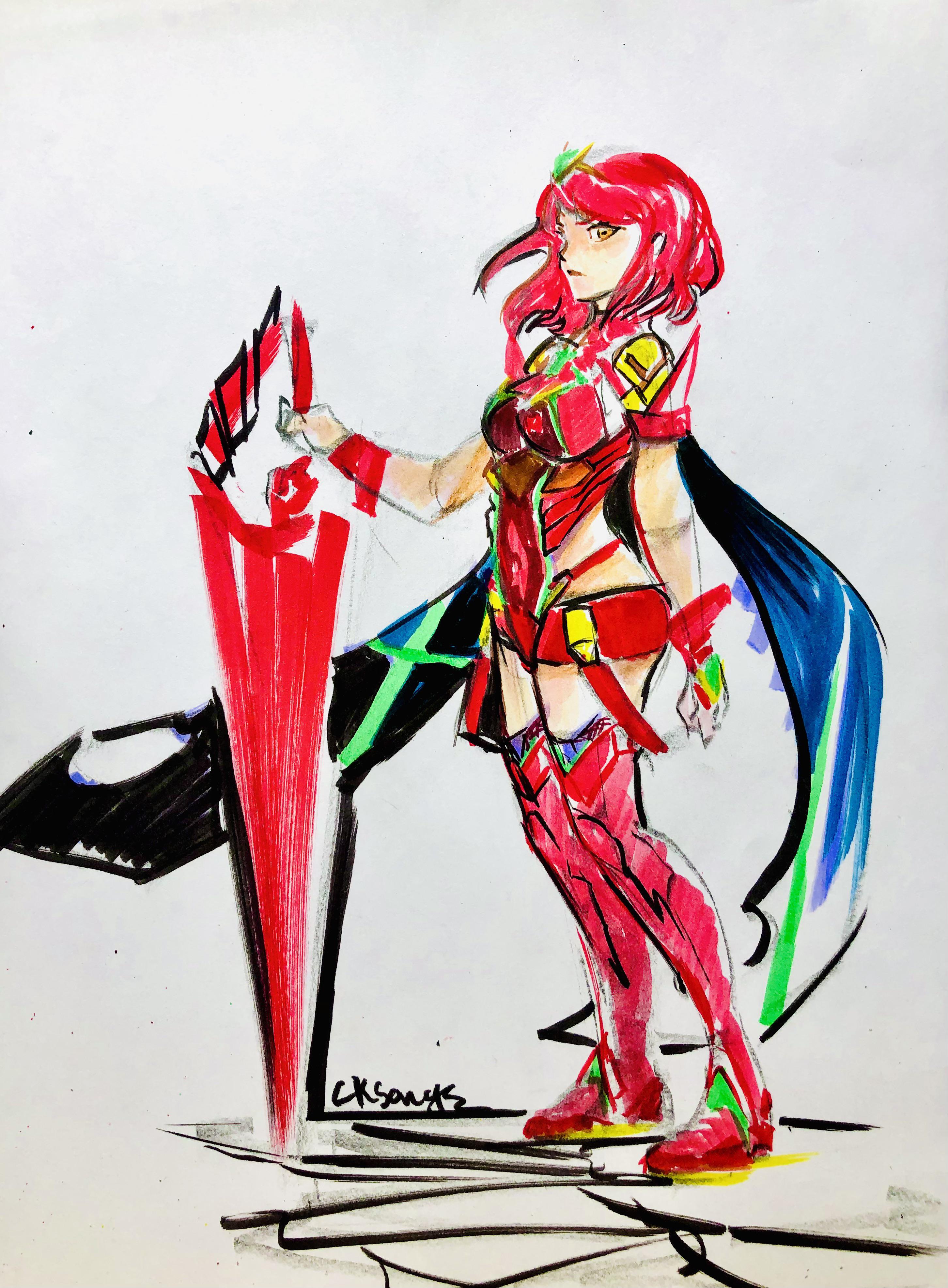 Pyra sketch | Scrolller