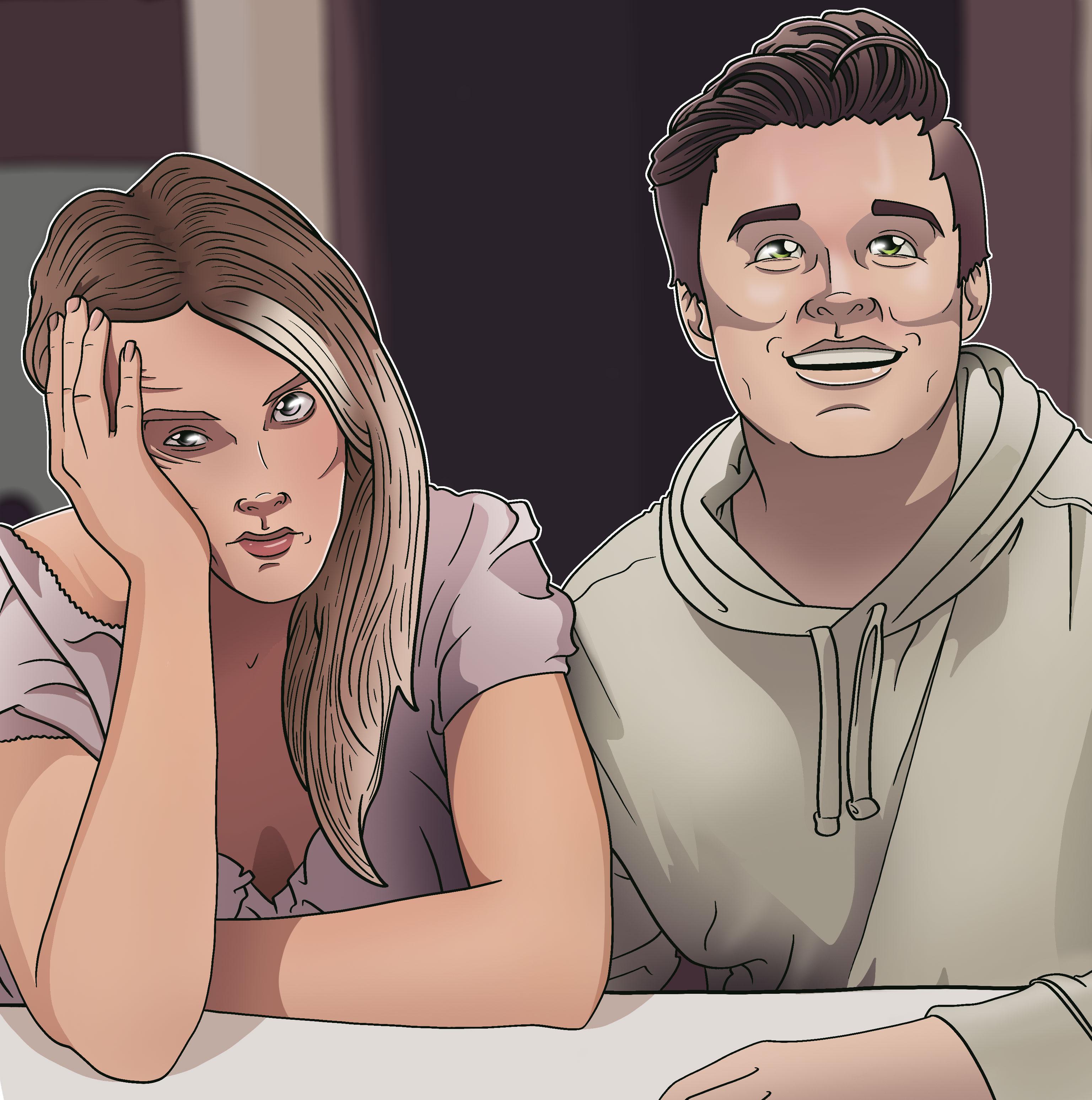 Qt n' Ludwig fan art. | Scrolller