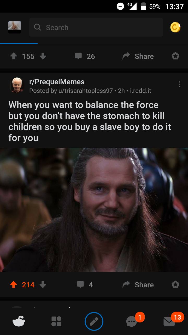 Qui Gon freed Anakin to kill Younglings | Scrolller