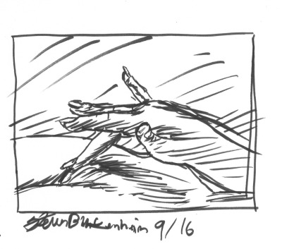 Quick brush pen sketch of person pleasuring their clit | Scrolller