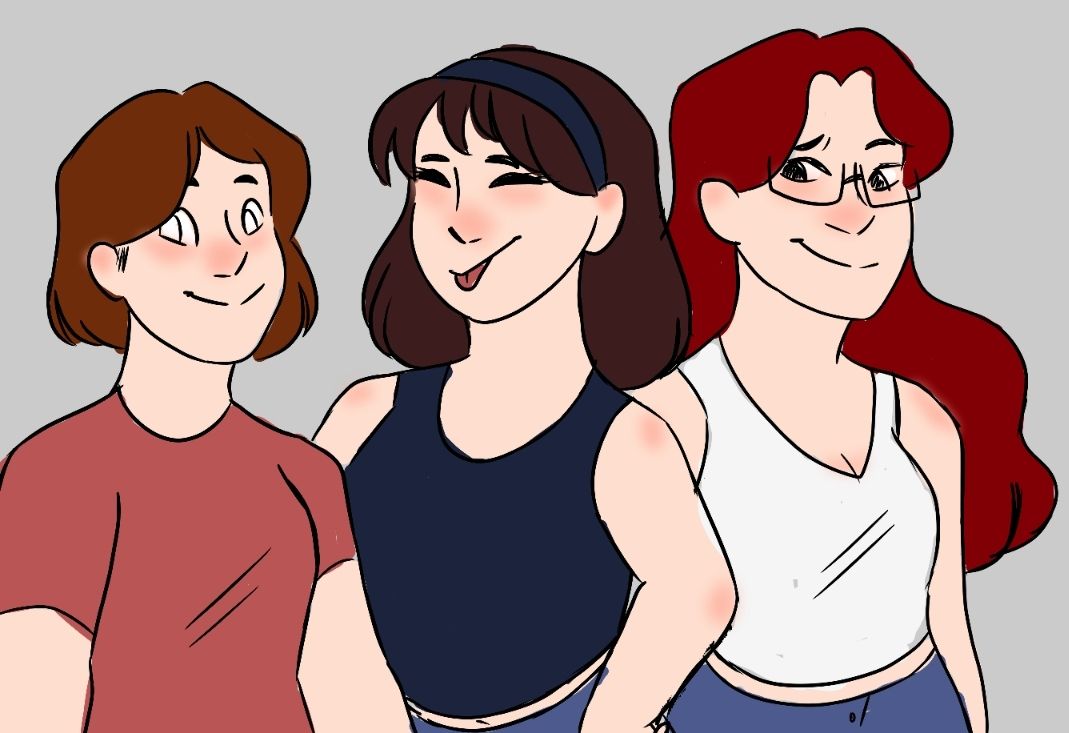 Quick fix/redesign of the girls from Jago's comics, its not my best since its literally 3 in the ...