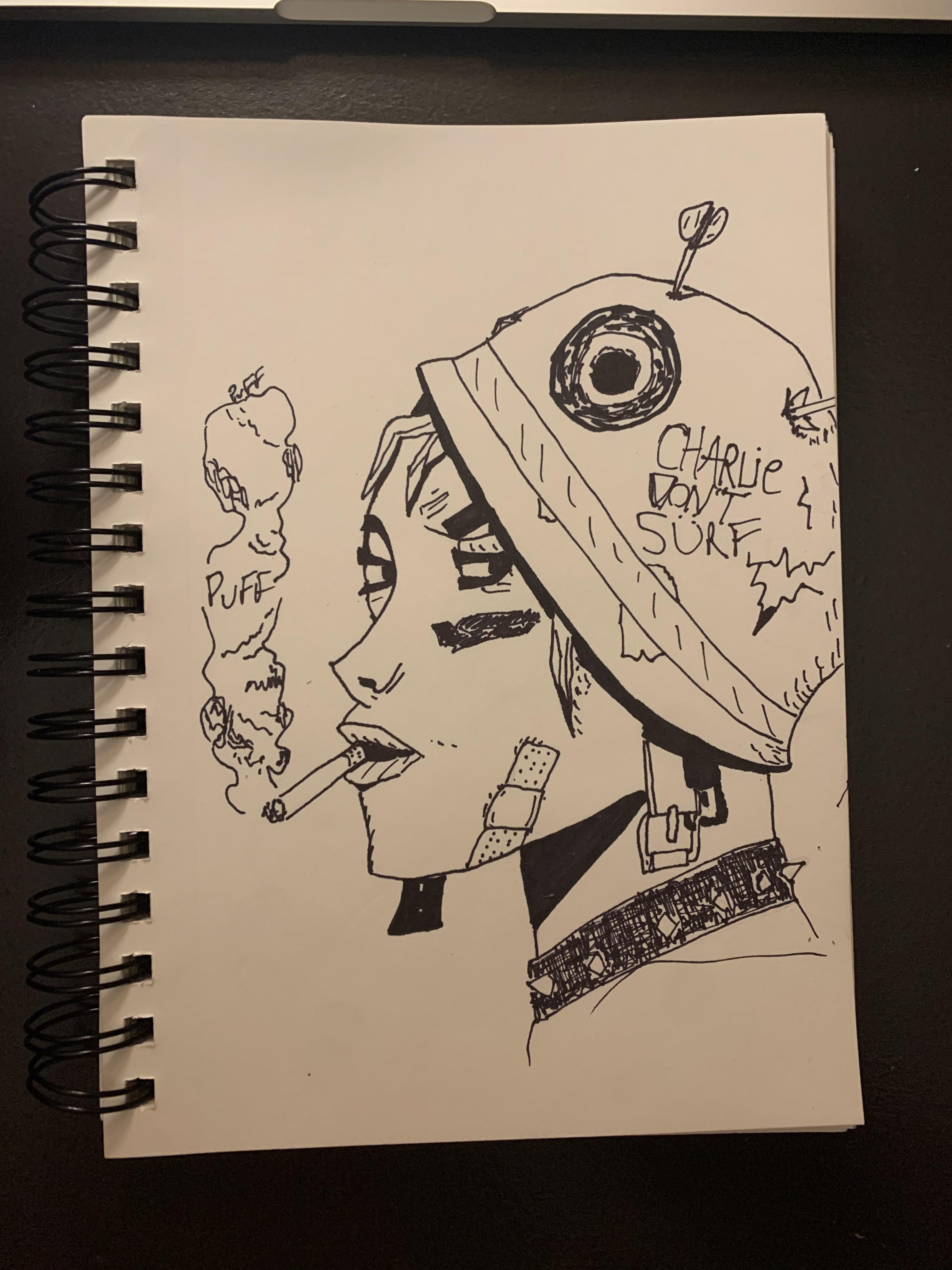 Quick sharpie sketch from the comic series | Scrolller