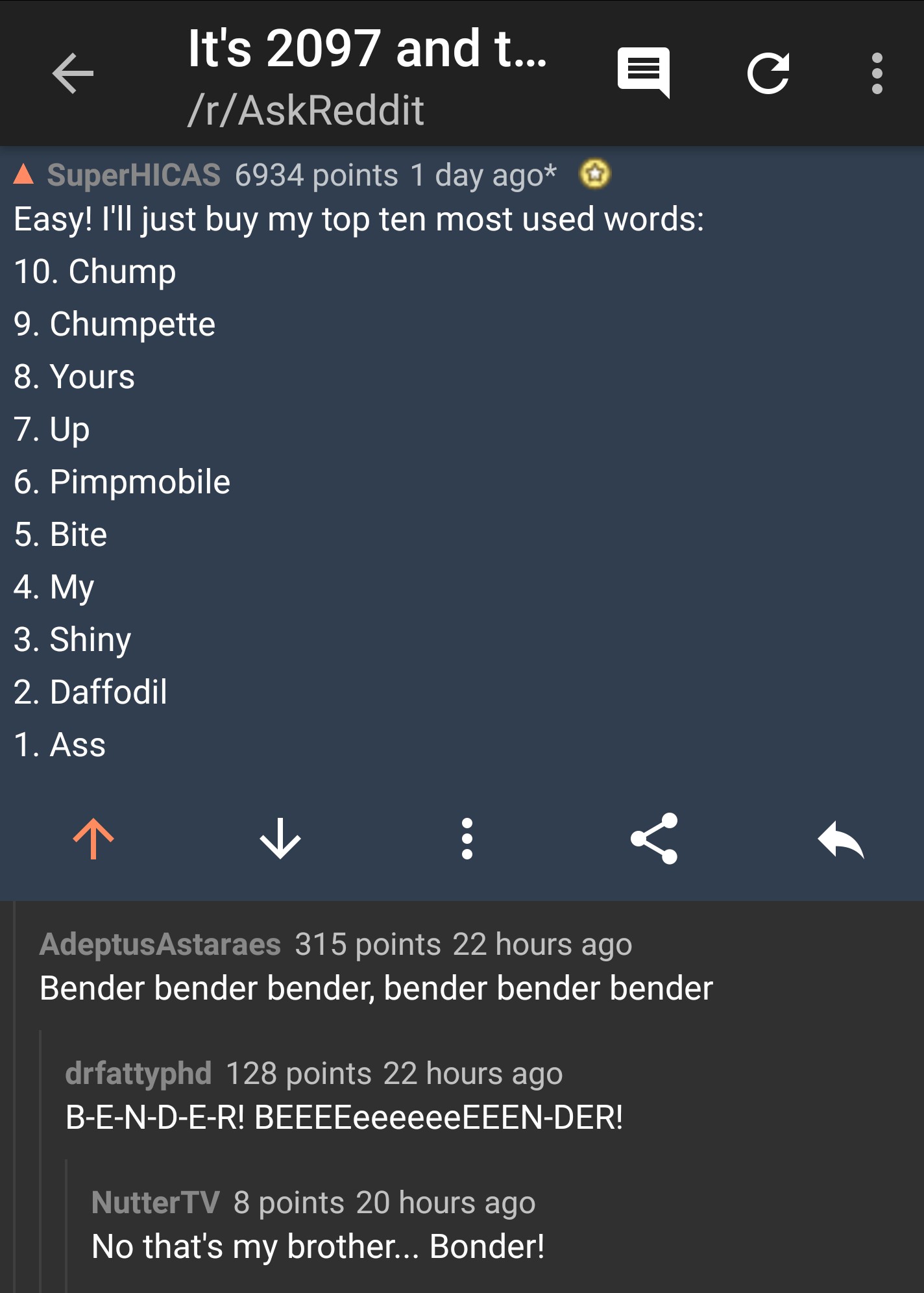 r/futurama creeping into askreddit | Scrolller