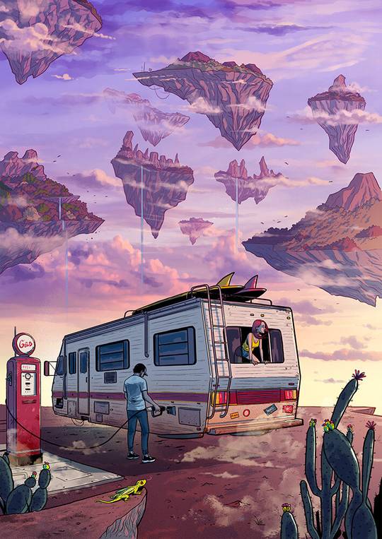 [/r/ImaginaryWorlds] Highway by Berat Pekmezci | Scrolller