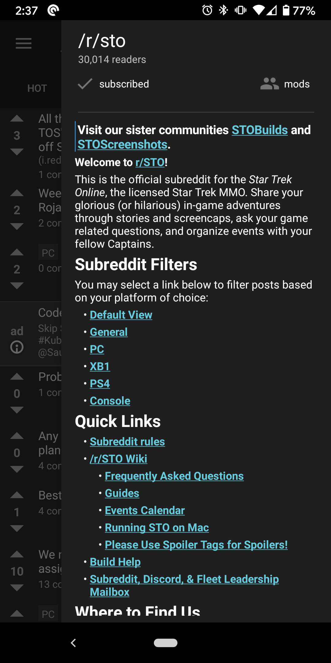 /r/sto Hits 30k Subscribers | Scrolller