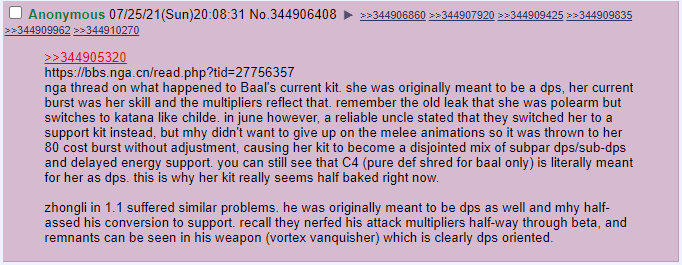 Raiden possibly was originally a DPS and last-minute changed to support like Zhongli ...