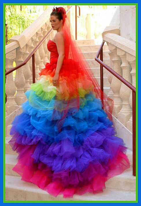 Rainbow a la Wedding Gown | Scrolller