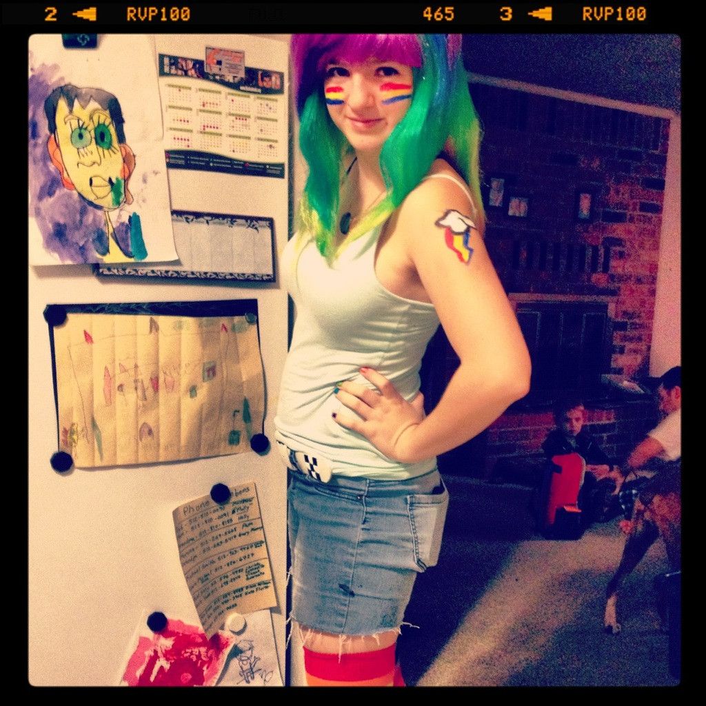 Rainbow dash in human form for Halloween! | Scrolller