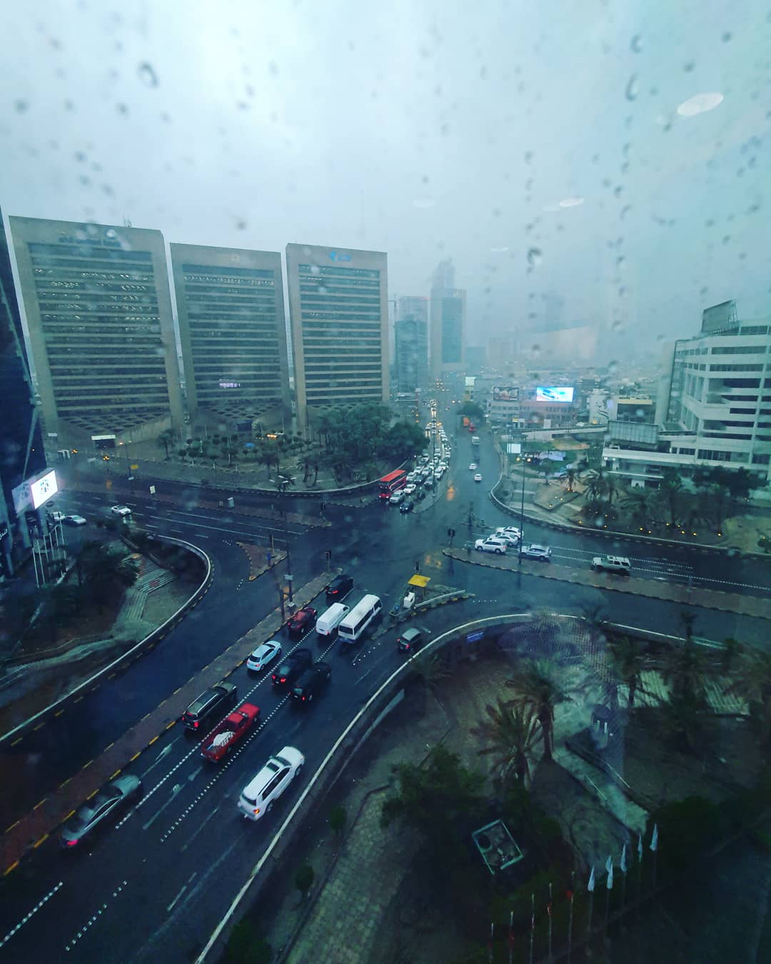 Rainy day in Kuwait City | Scrolller