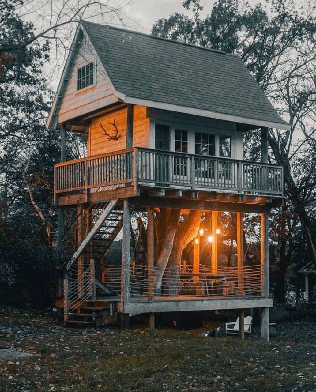 Raised cabin in Olympia, Washington | Scrolller