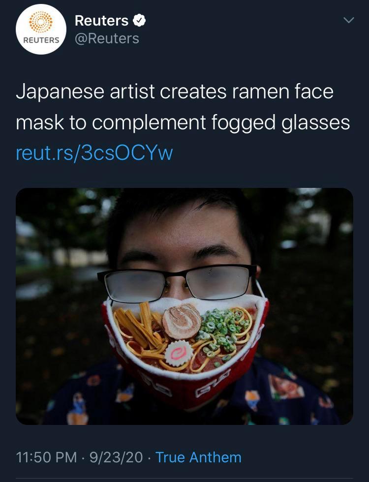 Ramen face mask art | Scrolller