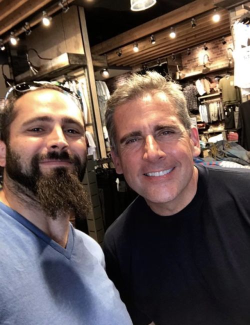 randomly Stumbled upon Steve Carell (the office) outside my workplace. LOL! small world ...