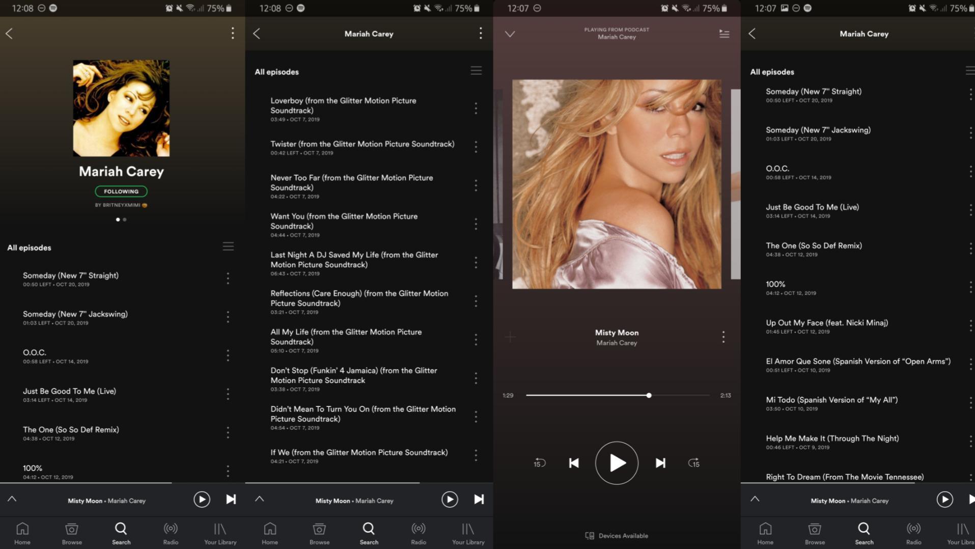 rare Mariah Carey songs on spotify | Scrolller